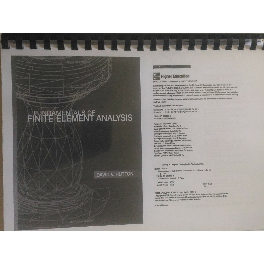 Fundamentals of Finite Element Analysis, Hobbies & Toys, Books ...