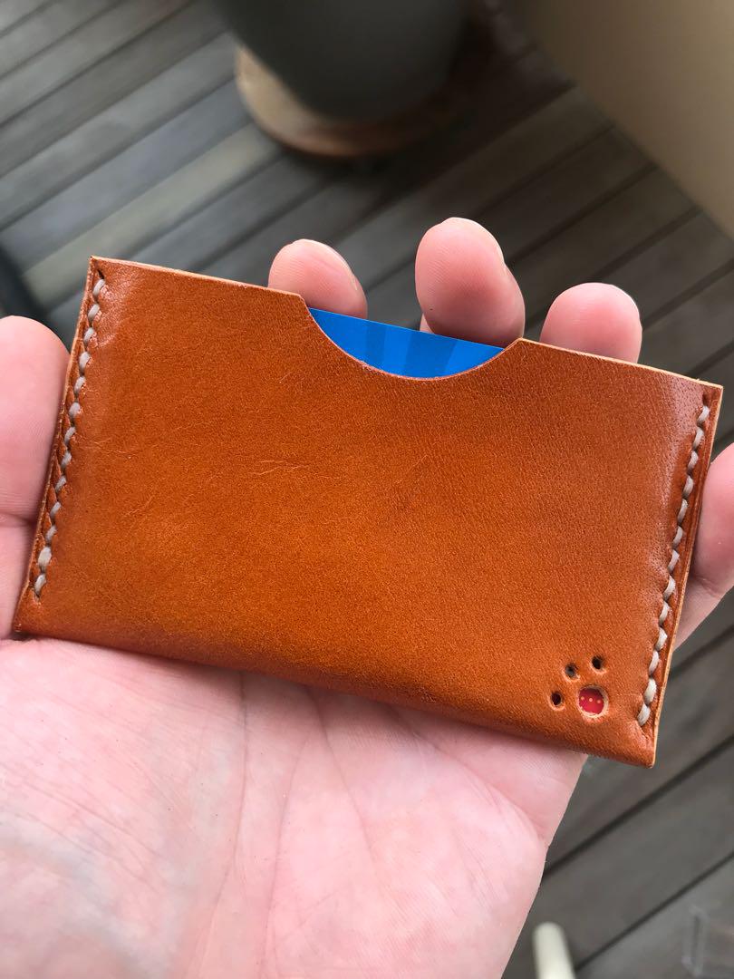 Handmade Leather Card Holder, Luxury, Bags & Wallets on Carousell