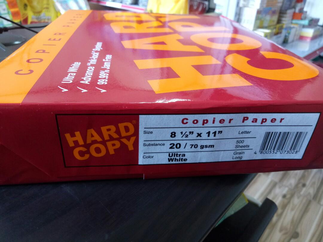 New stock... Hard Copy sub 20 copy paper, Hobbies & Toys, Stationary ...