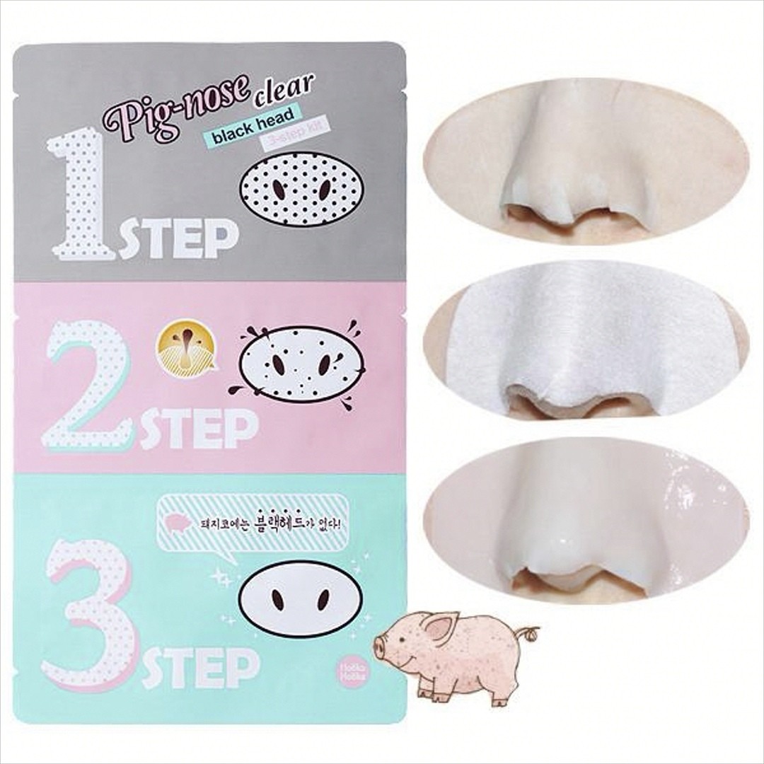 Holika blackhead 3 steps kit (10 pieces), Beauty & Personal Care, Face ...