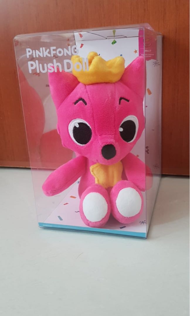 Pink fong plushie, Hobbies & Toys, Toys & Games on Carousell