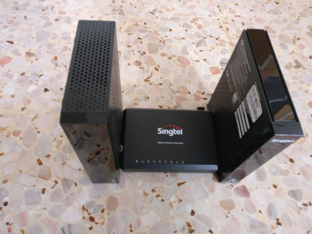 Singtel Router + Optical Terminal + Mio TV box, Computers & Tech, Parts ...