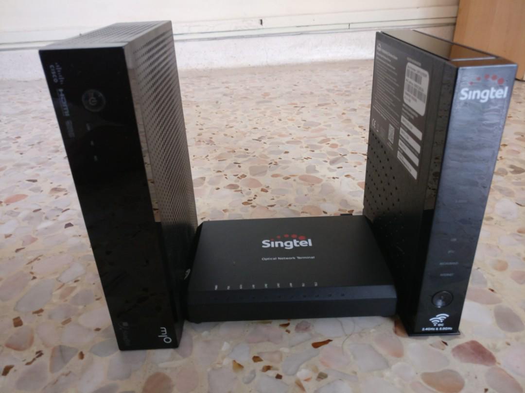 Singtel Router + Optical Terminal + Mio TV box, Computers & Tech, Parts ...