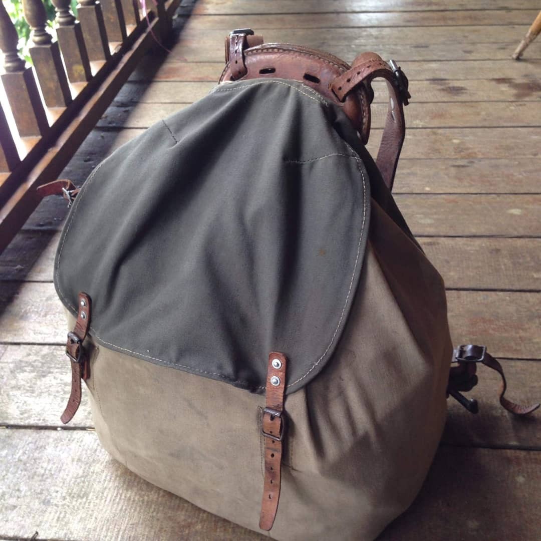 Vintage Swedish Army WW2 rucksack, Luxury, Bags & Wallets on Carousell