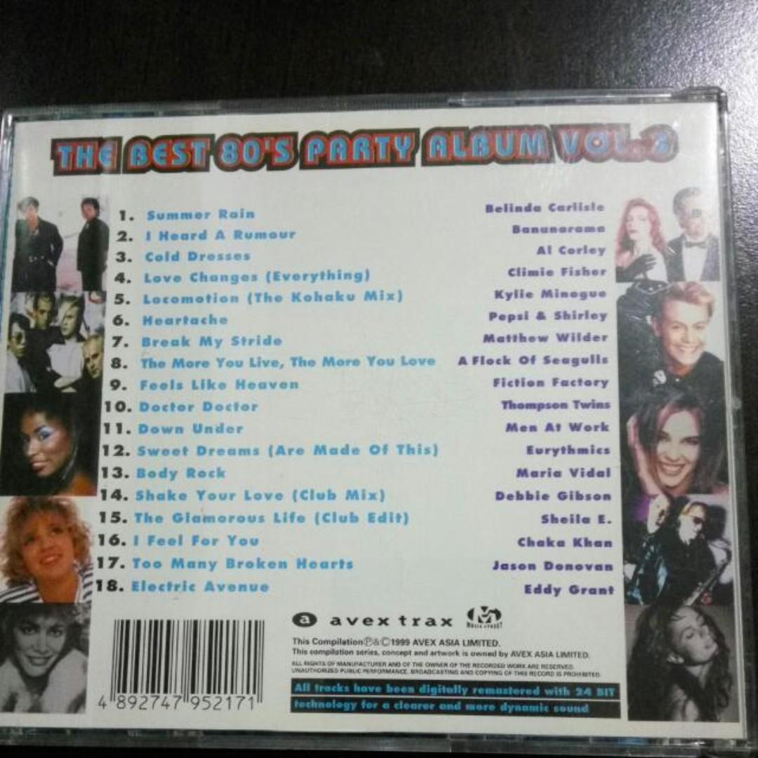 The Best 80 s Party Album Vol 3 CD Hobbies Toys Music Media CDs