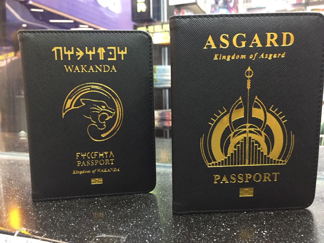 Wakanda and Asgard passport cover, Hobbies & Toys, Travel, Travel ...