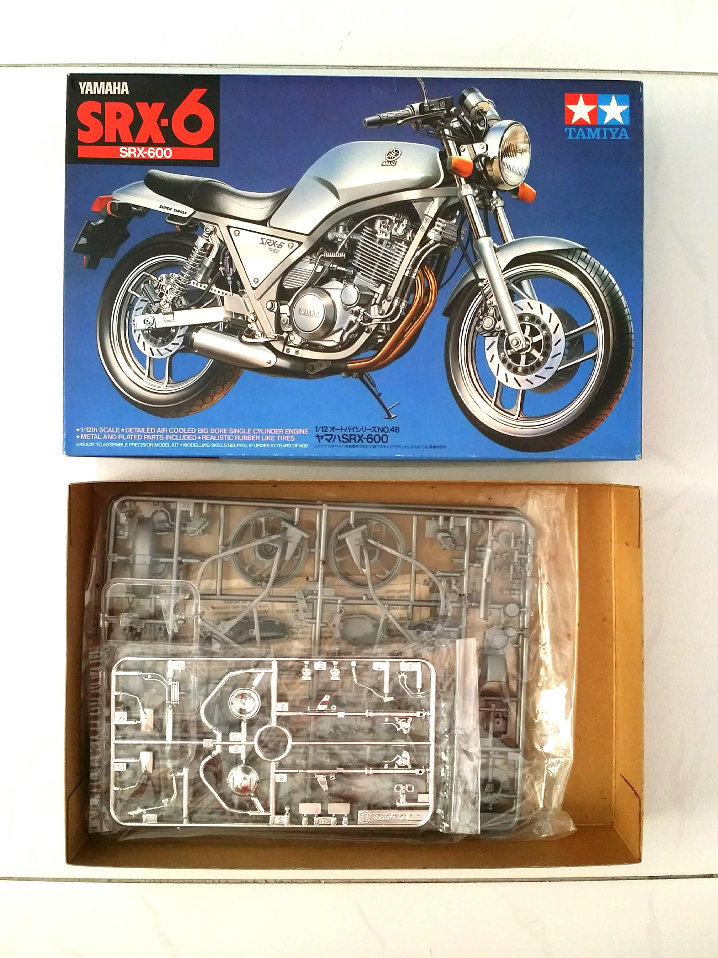 1/12 Tamiya Yamaha SRX-6 *Vintage set* (Plastic Scale Motorcycle Bike Model), Hobbies & Toys ...