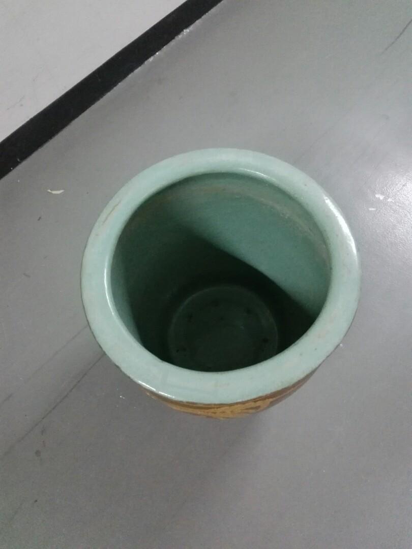 Antique Oriental Pottery Planter (Tempayan), Furniture & Home Living ...