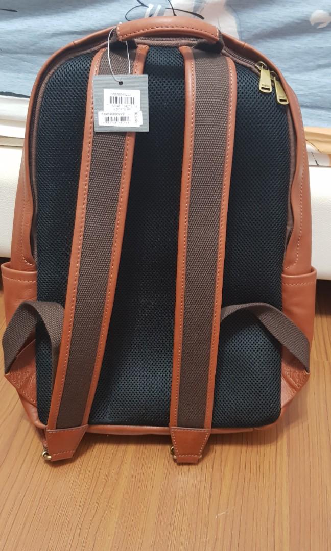 Authentic Fossil estate full leather backpack, Luxury, Bags & Wallets ...