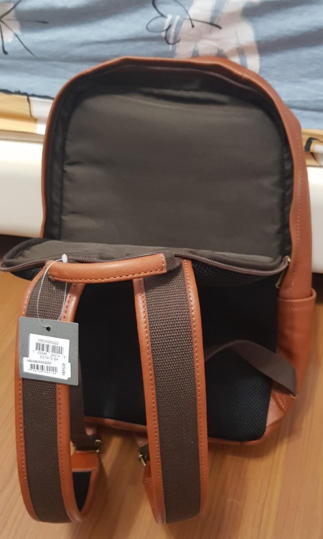 Authentic Fossil estate full leather backpack, Luxury, Bags & Wallets ...