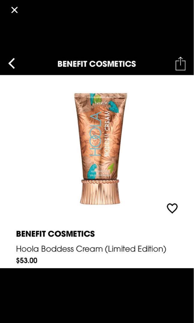 Benefit cosmetics limited edition hoola boddess cream, Beauty ...