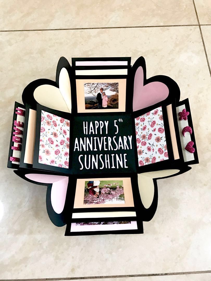 Customized Anniversary Box Card, Hobbies & Toys, Stationery & Craft ...