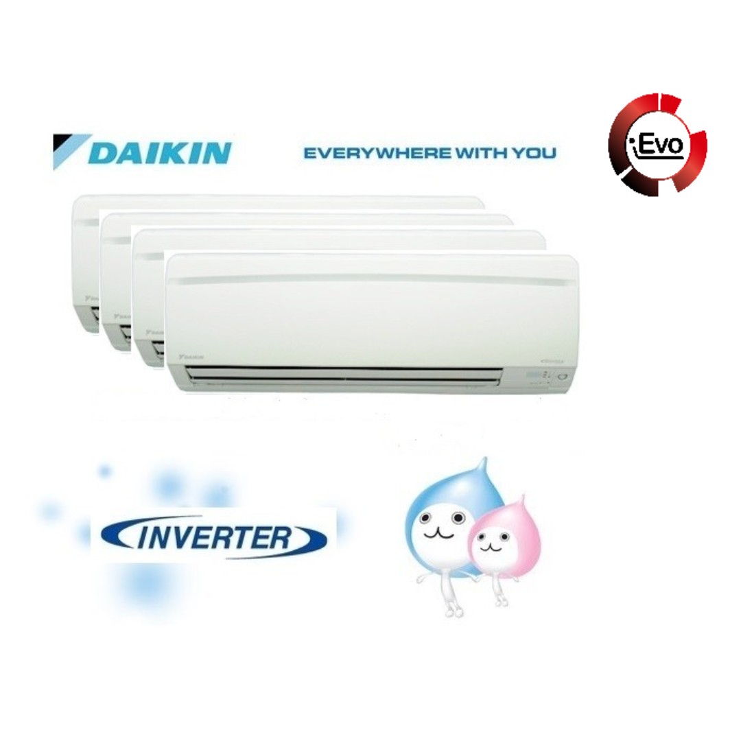 DAIKIN 4MKS80FSG/FTKS25DVM X 4 INVERTER SYSTEM 4 AIRCON WITH ...