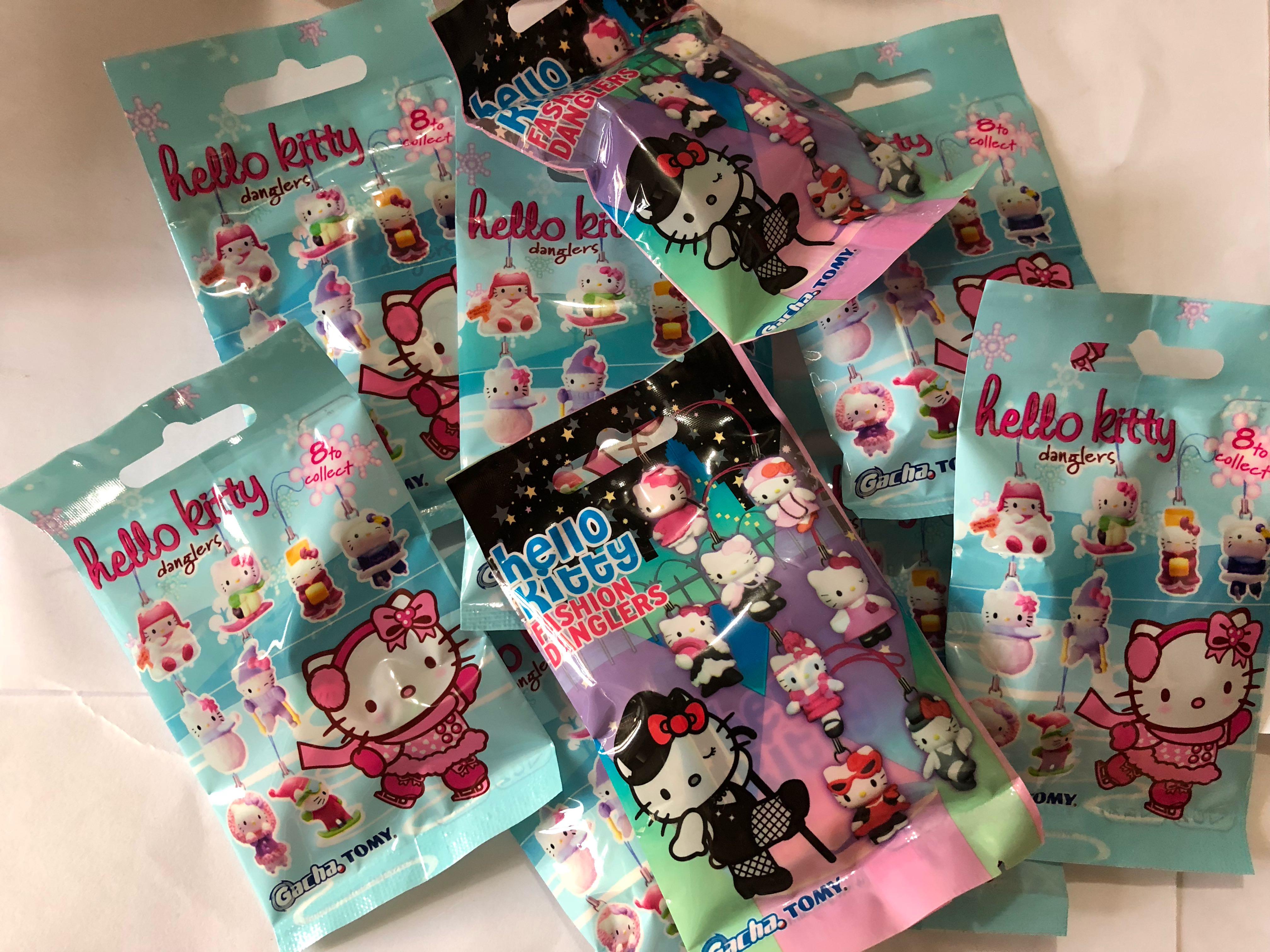 Hello Kitty gacha tomy total 9 pieces, 興趣及遊戲, 玩具 & 遊戲類 - Carousell