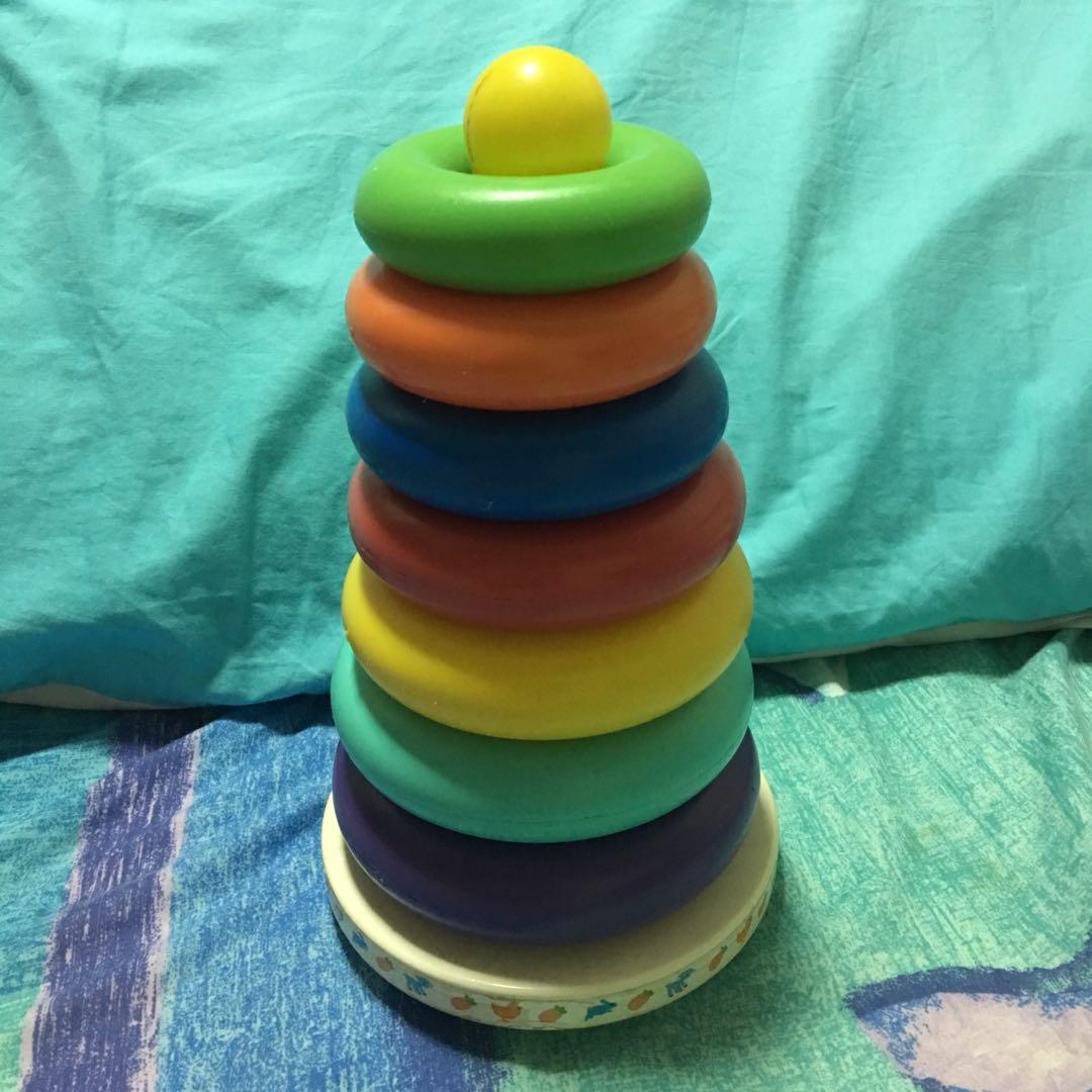 IKEA Developmental wooden BEAD maze game FREE Stacking Ring Tower ...