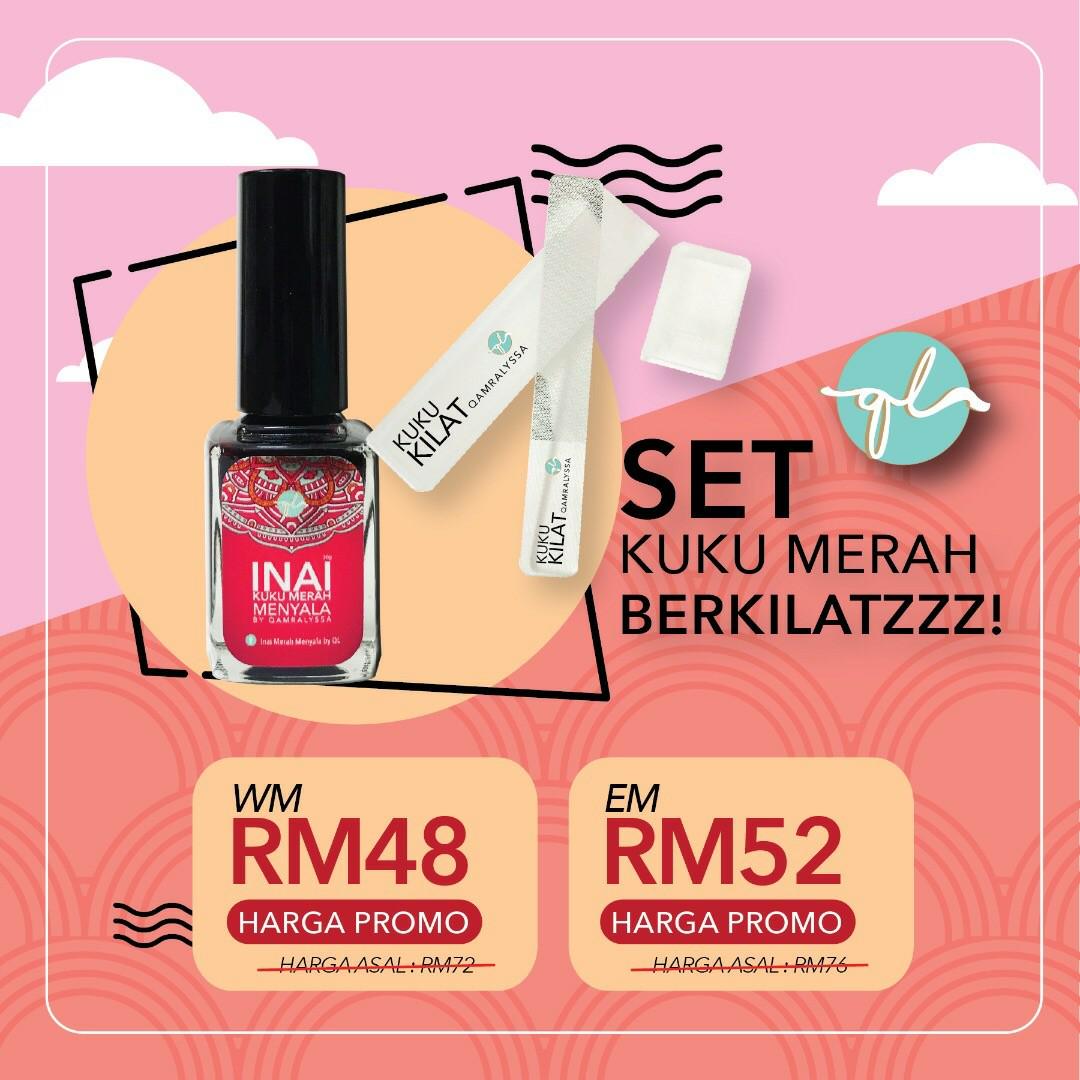 Inai kuku + pengilat kuku, Beauty & Personal Care, Sanitisers ...