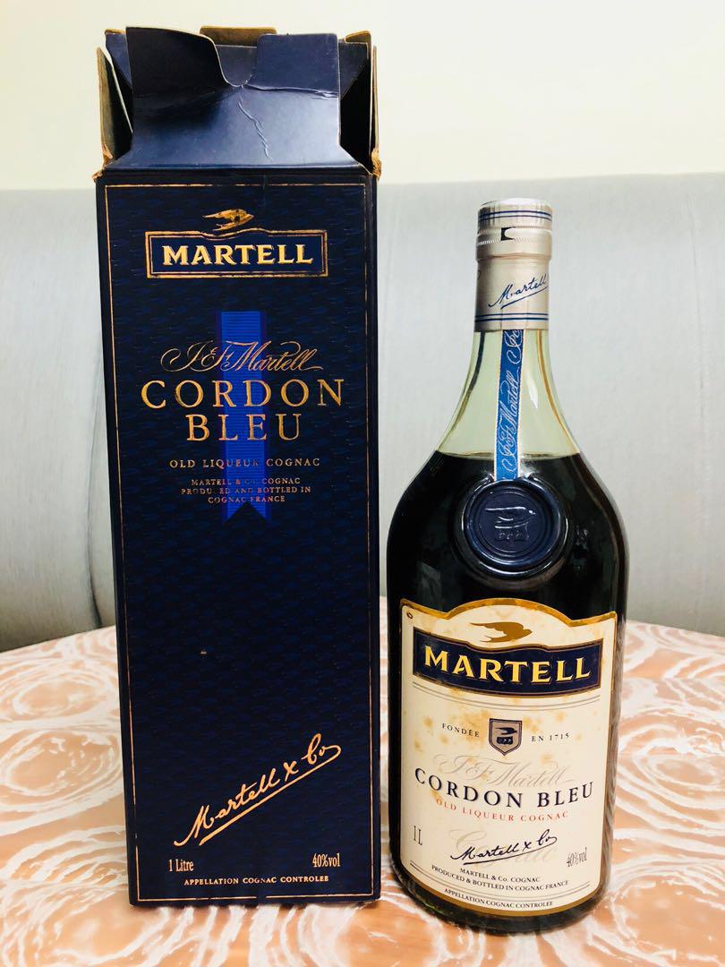 Martell Cordon Bleu Old Liqueur Cognac, Food & Drinks, Alcoholic ...
