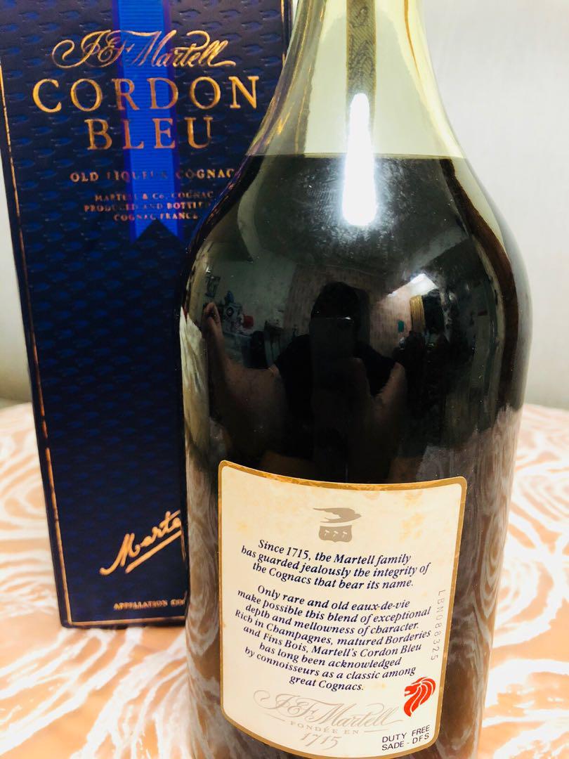 Martell Cordon Bleu Old Liqueur Cognac, Food & Drinks, Alcoholic ...