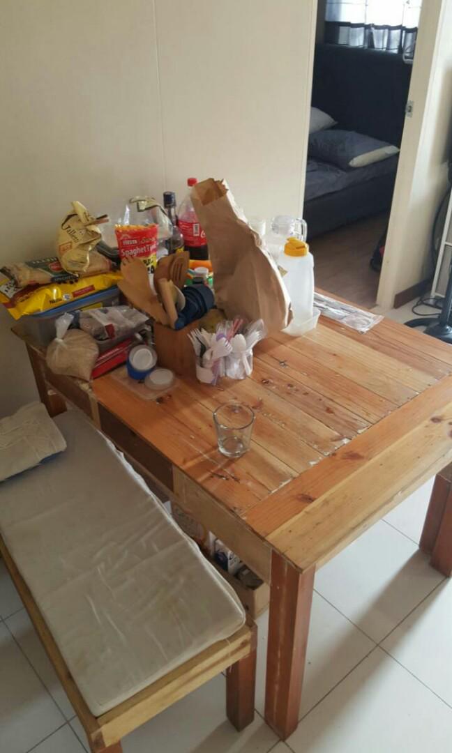 Palochina Dining Table and Benches, Babies & Kids, Baby Nursery & Kids ...