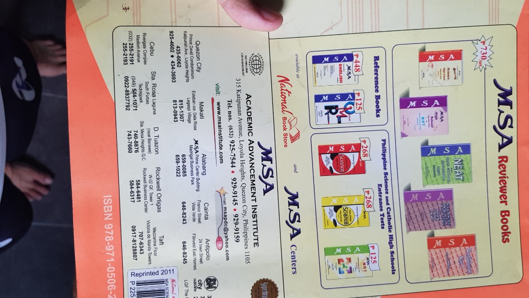 Philippine Science High School NCE preparation book from MSA, Hobbies ...