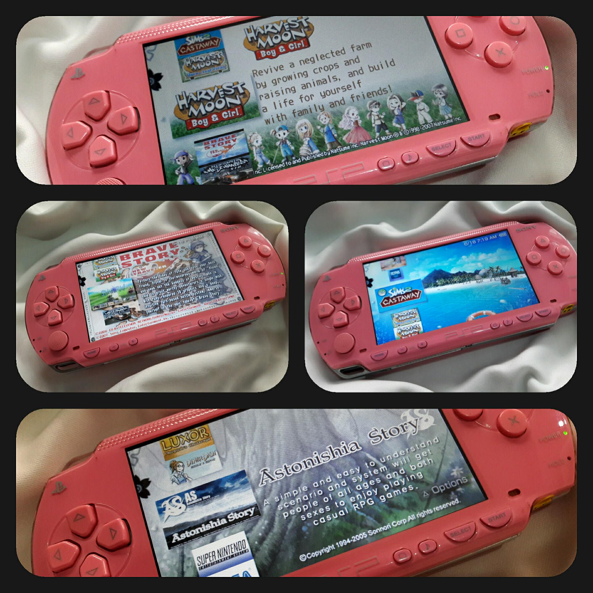 Psp 1000 Pink v6.60 Downloadable fat phat on Carousell