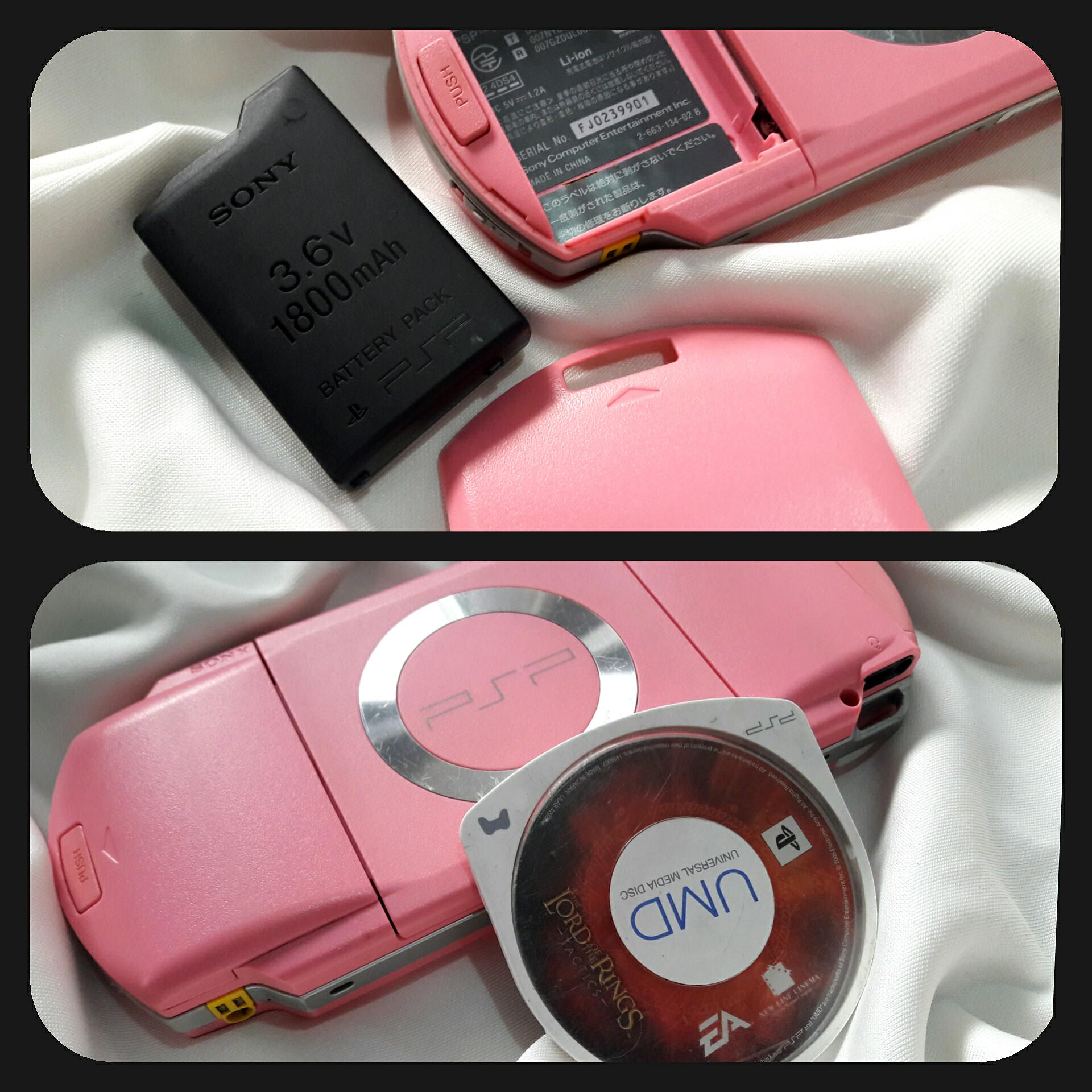Psp 1000 Pink v6.60 Downloadable fat phat on Carousell