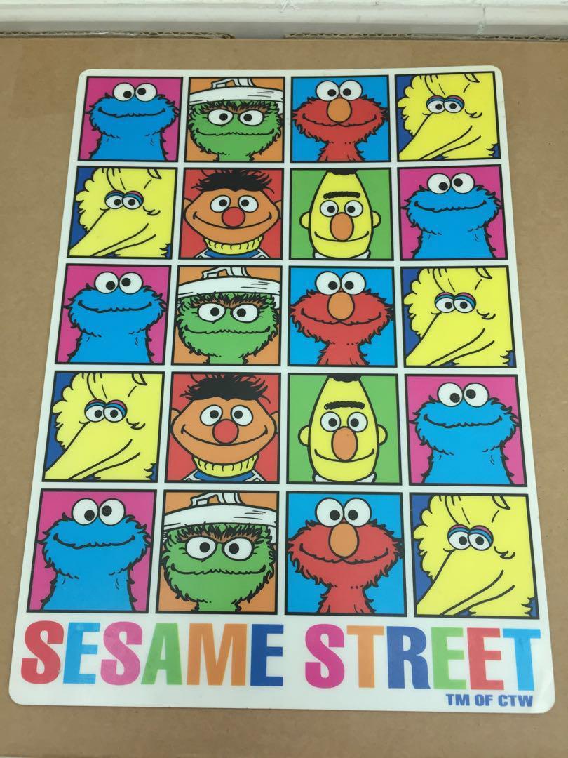 Sesame Street 寫字軟墊板 made in Japan 18.5 x 26cm, 興趣及遊戲, 手作＆自家設計, 文具 ...
