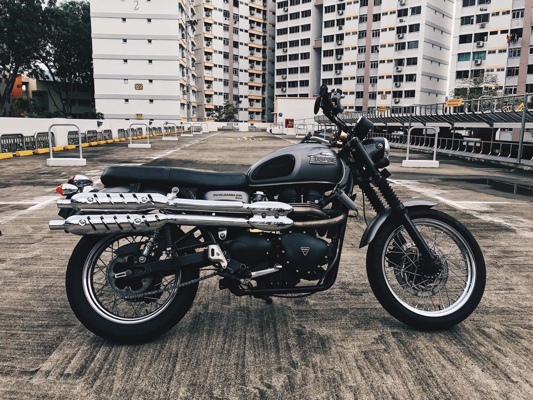 Triumph Scrambler, Motorcycles, Motorcycles for Sale, Class 2 on Carousell