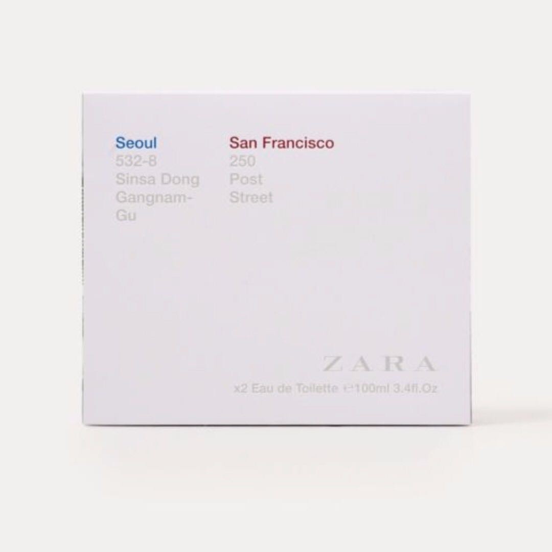 Zara San Francisco Seoul Men Eau De Toilette Perfume Parfum Cologne ...