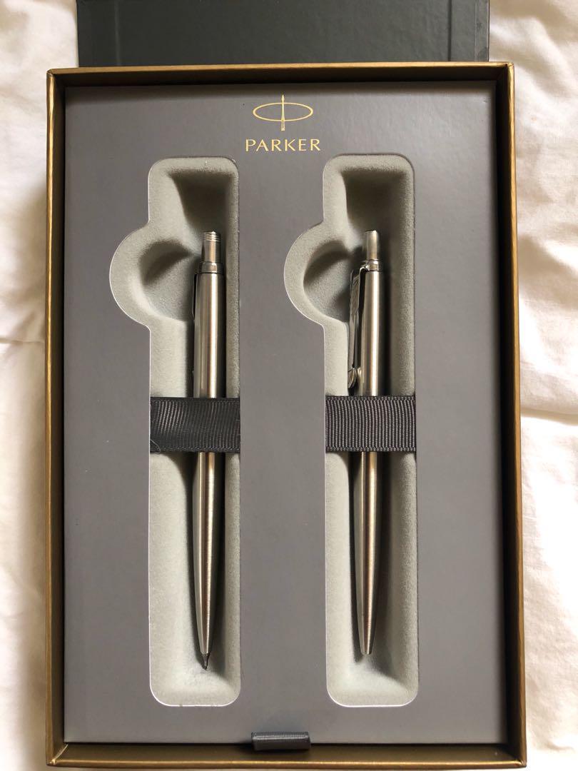 Authentic Parker Pen & Pencil Gift Set, Hobbies & Toys, Stationery ...