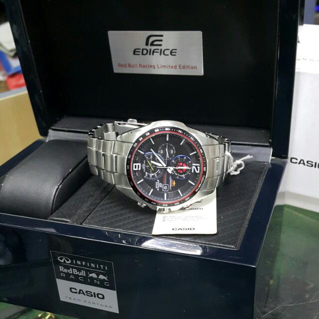 Casio Edifice red bull limited edition, Men's Fashion, Watches ...