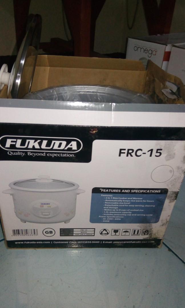 Fukuda 1.5L 8 Cups Rice Cooker FRC-15 (Brand New), TV & Home Appliances ...