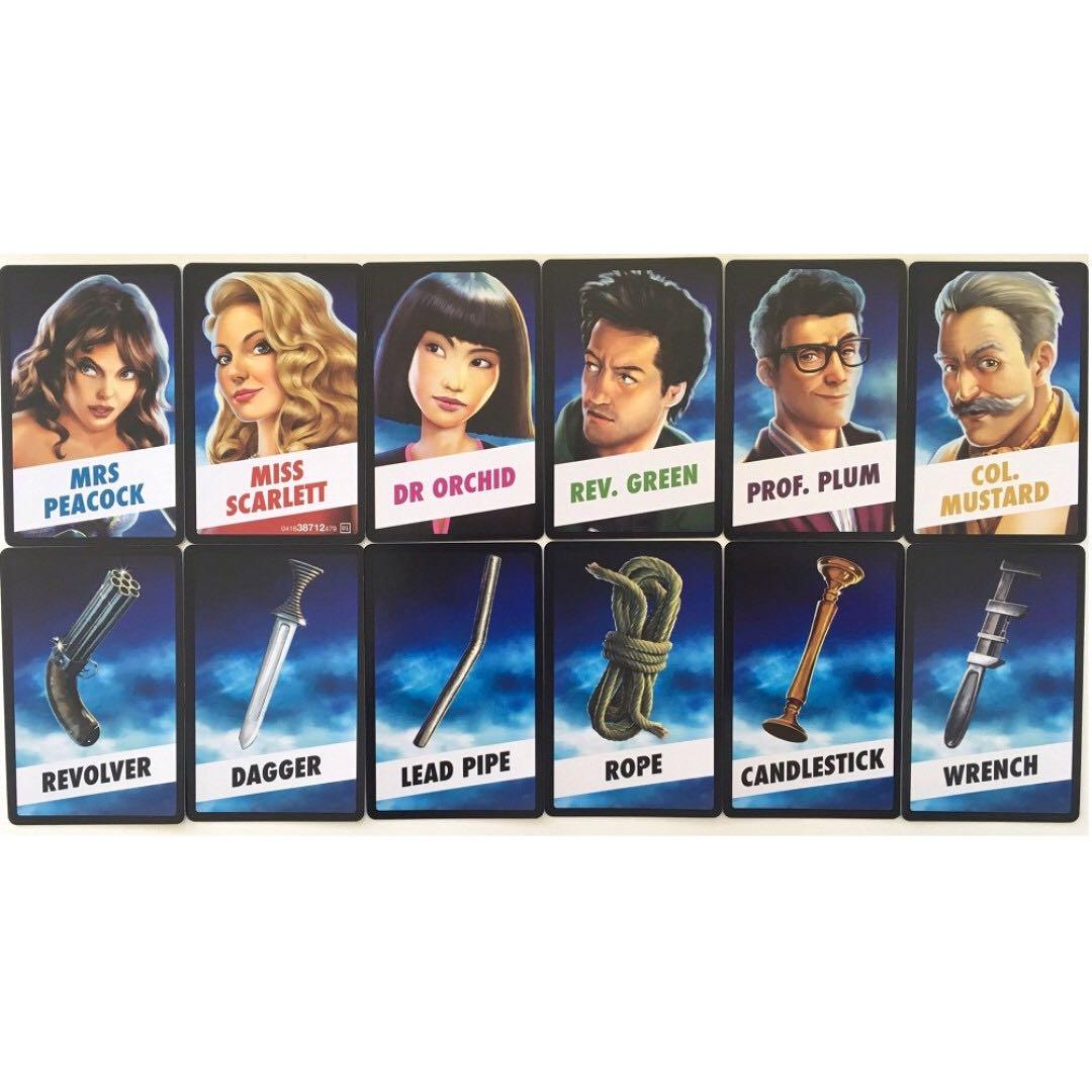 Hasbro Cluedo The Classic Mystery Game Board Game (30 cards version ...