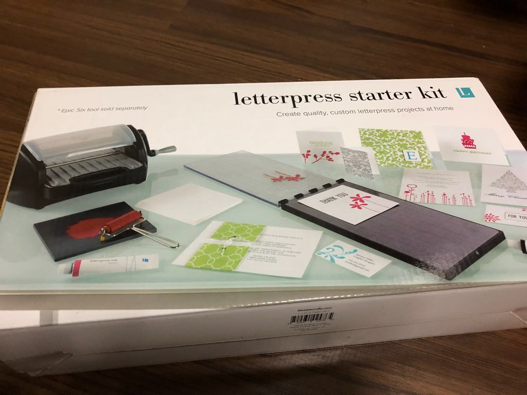 Letterpress Starter Kit, Hobbies & Toys, Stationery & Craft, Craft ...