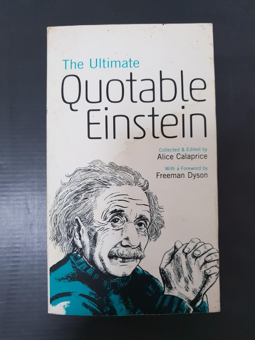 Quotable einstein, Hobbies & Toys, Books & Magazines, Fiction & Non ...