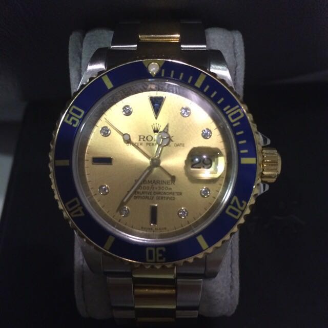 Rolex Diamond submarine, Luxury, Watches on Carousell