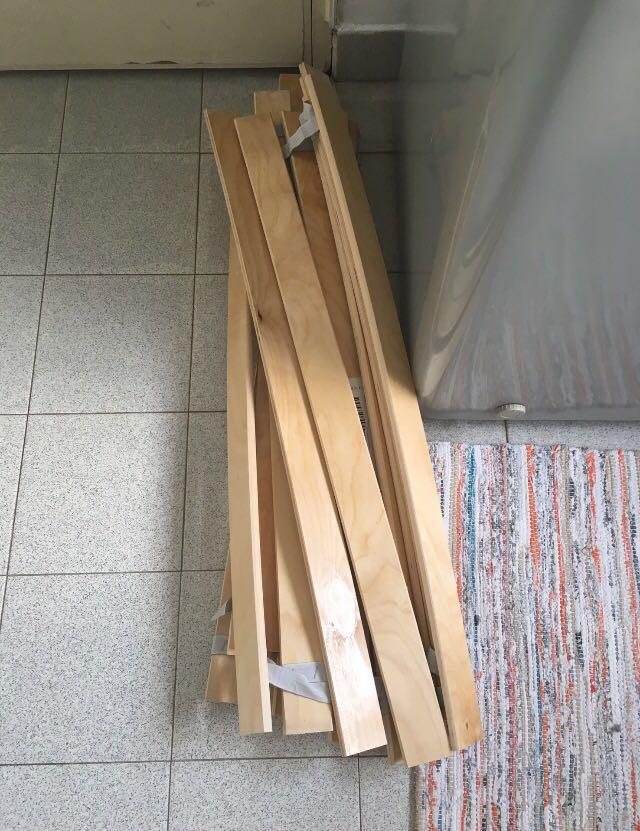 Set IKEA Extendable Frame with LURÖY Bed Slatted bed base, Furniture ...
