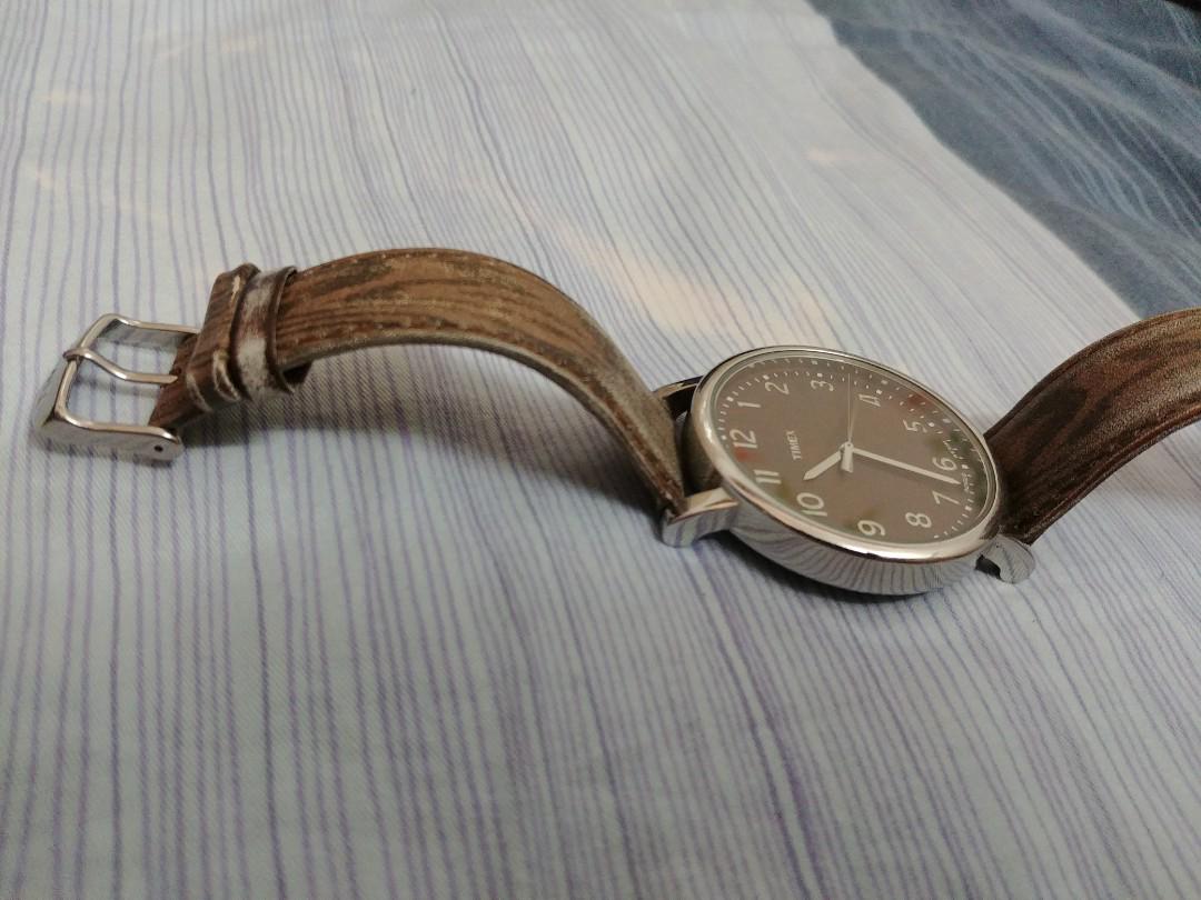 Timex wooden texture watch, Men's Fashion, Watches & Accessories ...