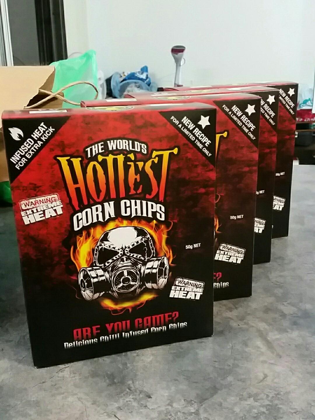 World Hottest Corn chips ( last 2 pending pick up), Food & Drinks ...