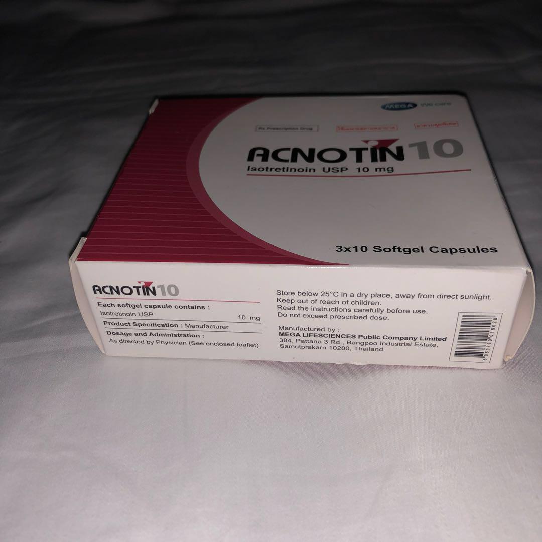 Acnotin 10 (Isotretinoin USP 10mg), Beauty & Personal Care, Face, Face ...