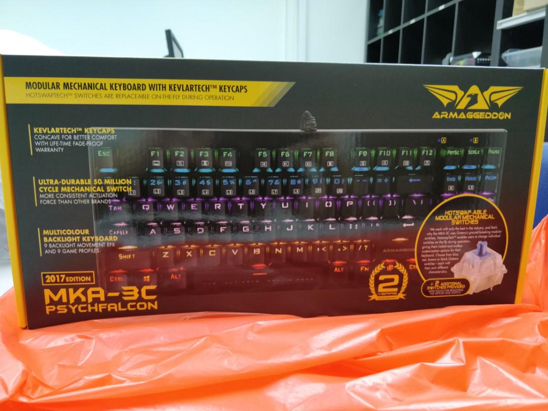 Armaggeddon MKA-3C Psychfalcon Mechanical Keyboard, Computers & Tech ...
