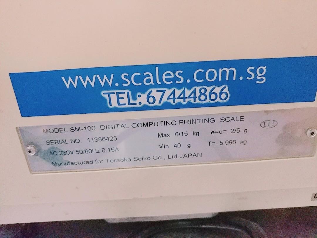 Digi SM100 digital weighing scale with built in label printer, TV ...