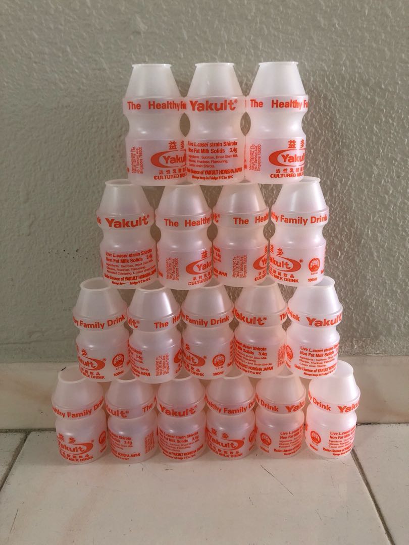 Empty Yakult bottles(SOLD), Everything Else on Carousell