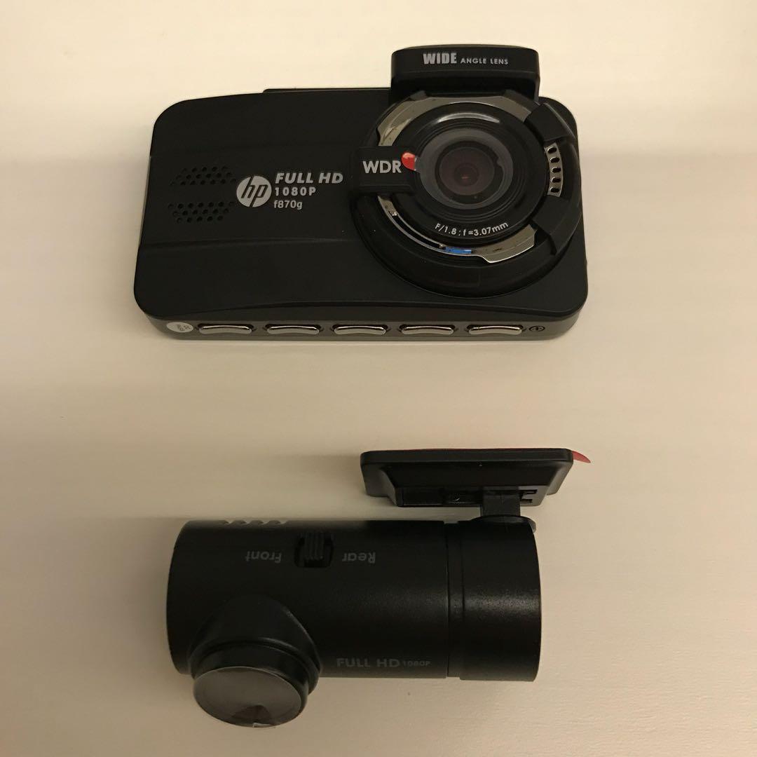 HP F870G Car Camcorder (Front + Back), Car Accessories, Accessories on ...