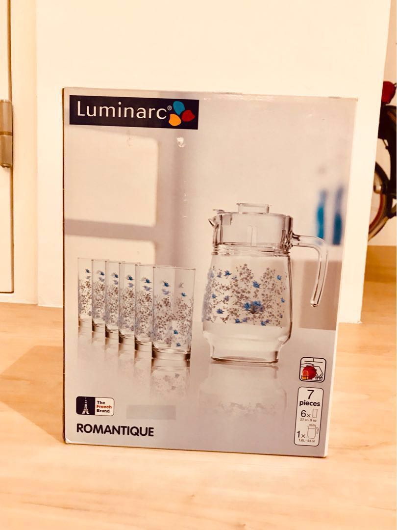 Luminarc Glassware Set (NEW!), Furniture & Home Living, Kitchenware ...