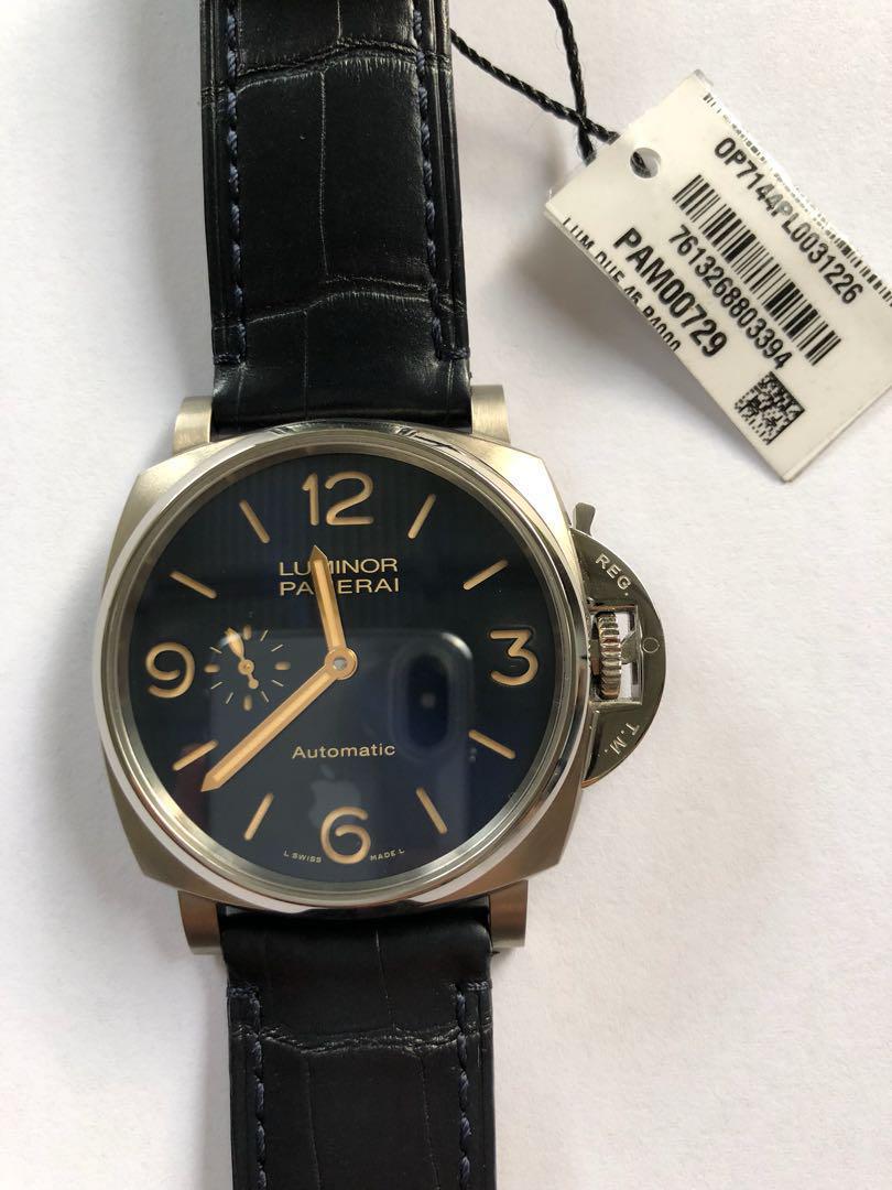 Panerai Luminor Due 3 Days Automatic Titanio PAM 729 LImited Edition ...