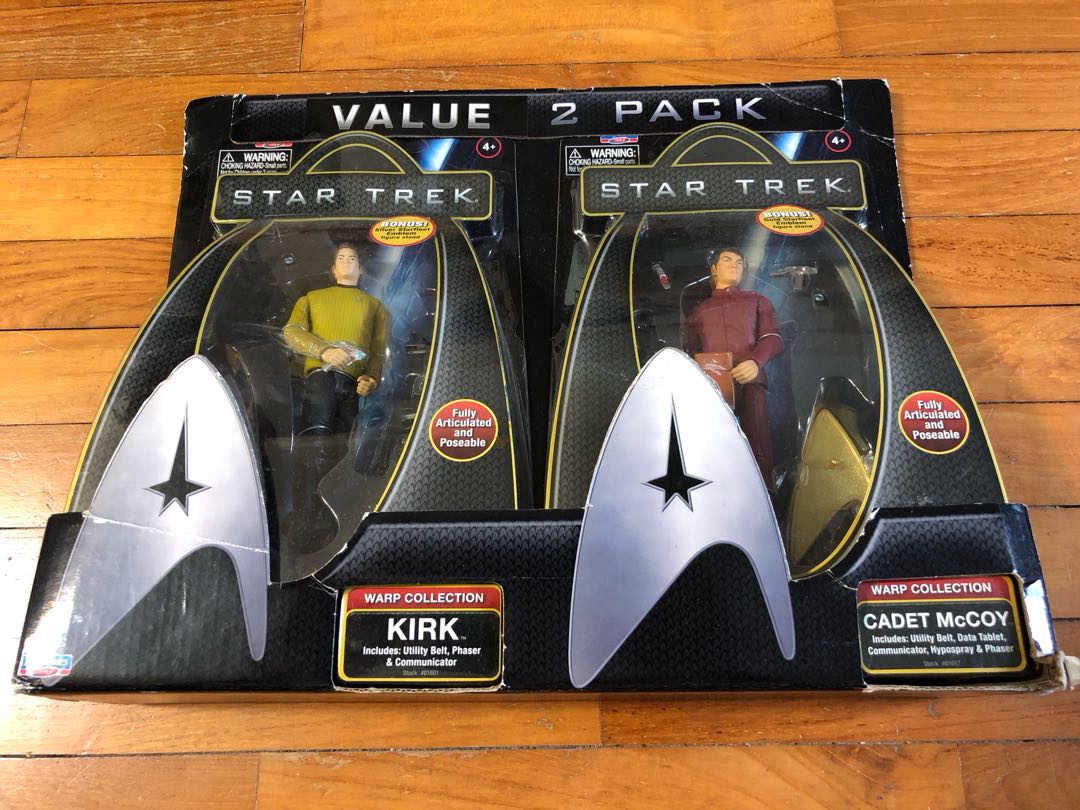 Collectible Playmates Toys Kirk & McCoy Star Trek Warp Collection ...
