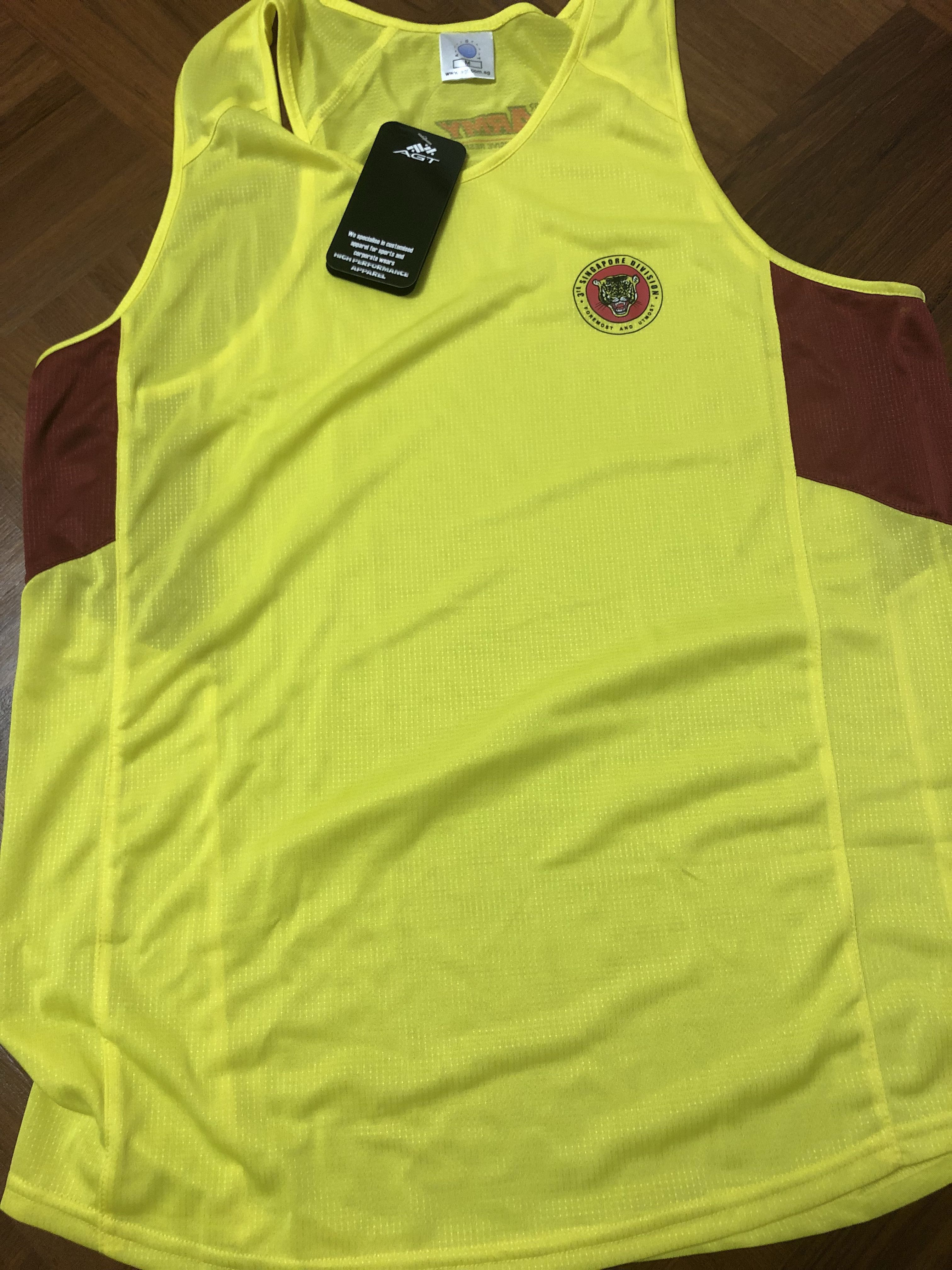 SAF 3rd Division Army Singlet, Men's Fashion, Activewear on Carousell