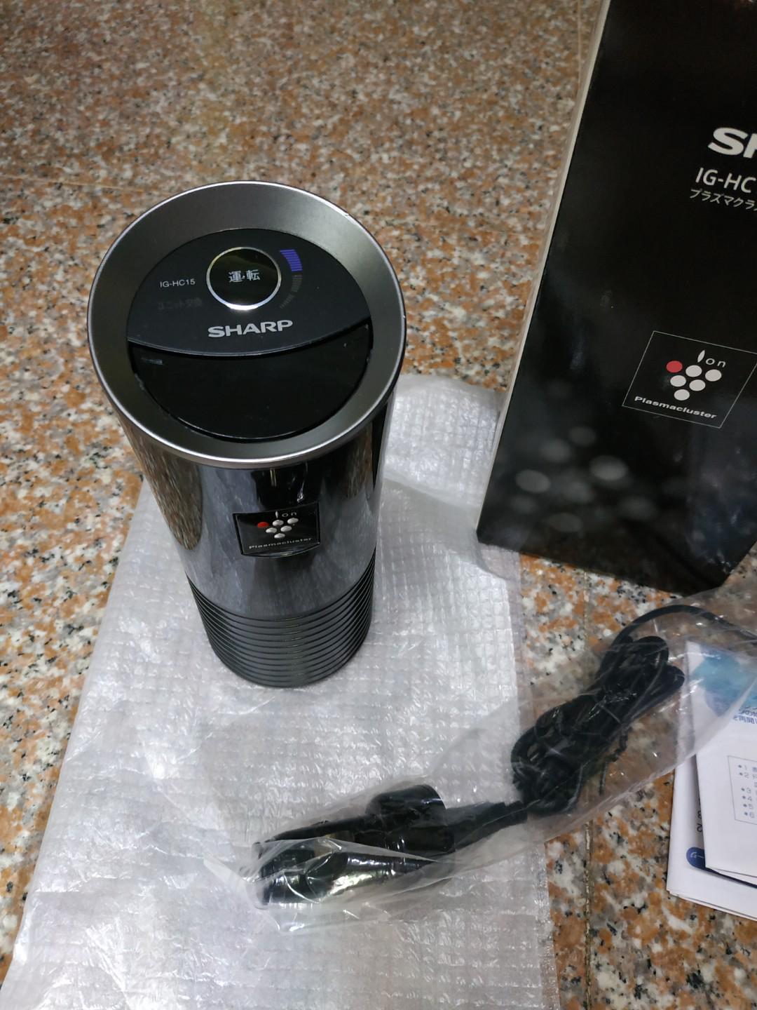 Sharp Plasmacluster Car Ion Generator. Model: IG-HC15-B. Condition: 9/10, Car Accessories ...