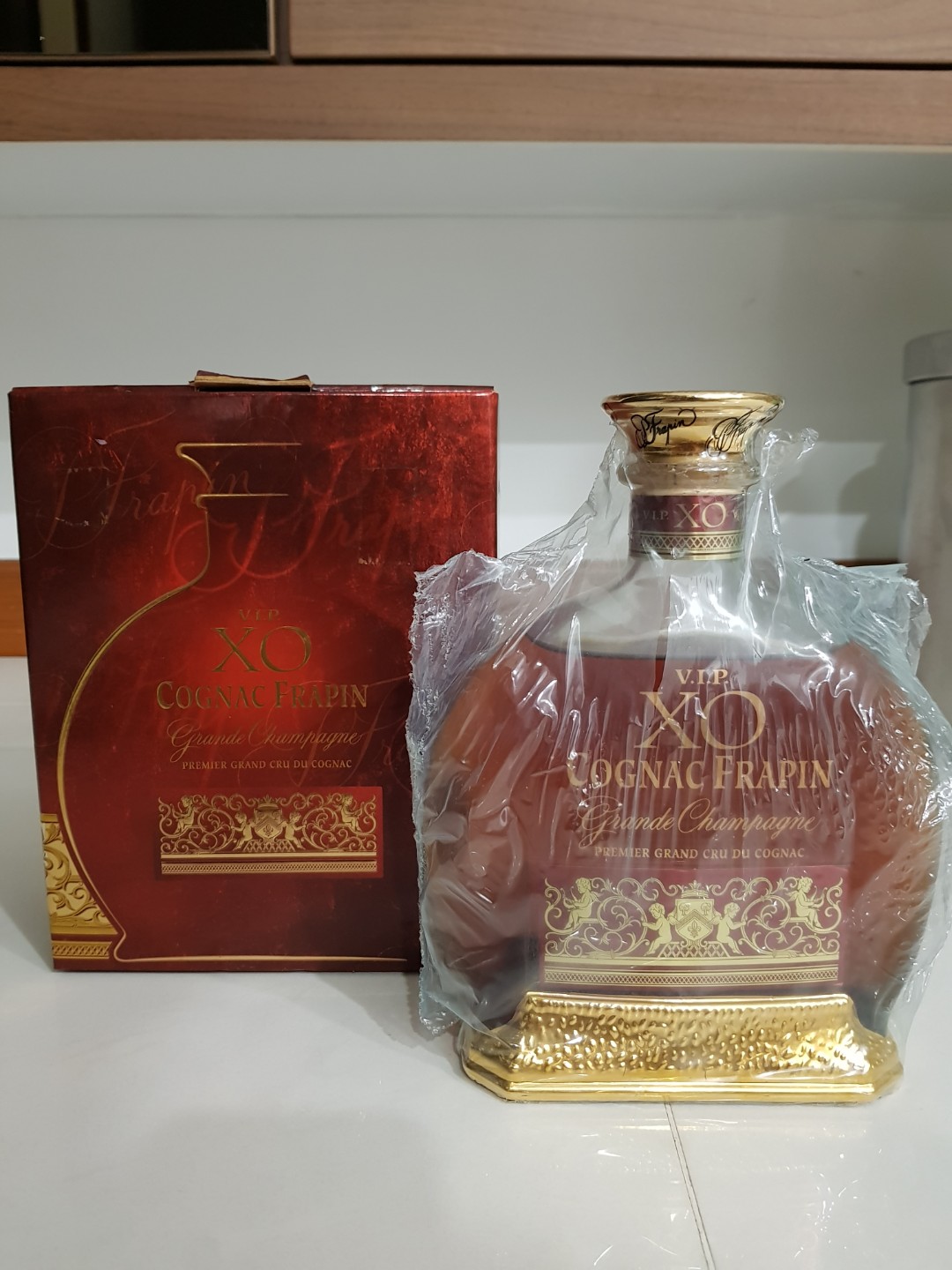 VIP XO Cognac Frapin Grande Champagne, Food & Drinks, Alcoholic ...